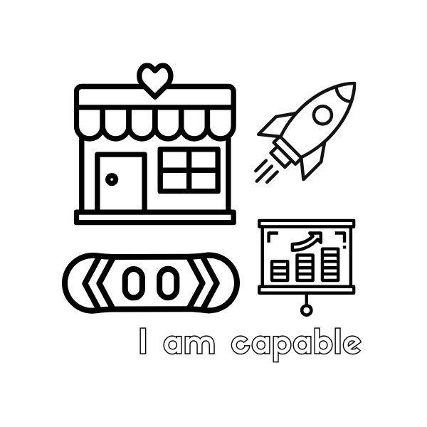 I Am Capable Coloring Page for Girls | Free Confidence Printable