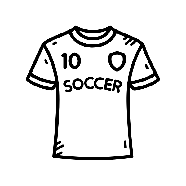 Soccer Jersey Coloring Page – Free Printable Coloring for Kids